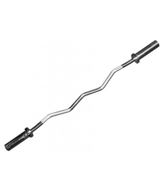 Olympic Curl Bar with Spring Collar 1.2m (Dia: 5.8cm), Sports Equipment ...