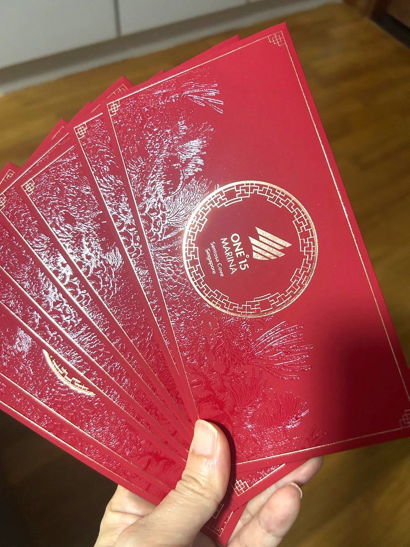 One Marina Sentosa cove red packet 2023, Hobbies & Toys, Stationery ...