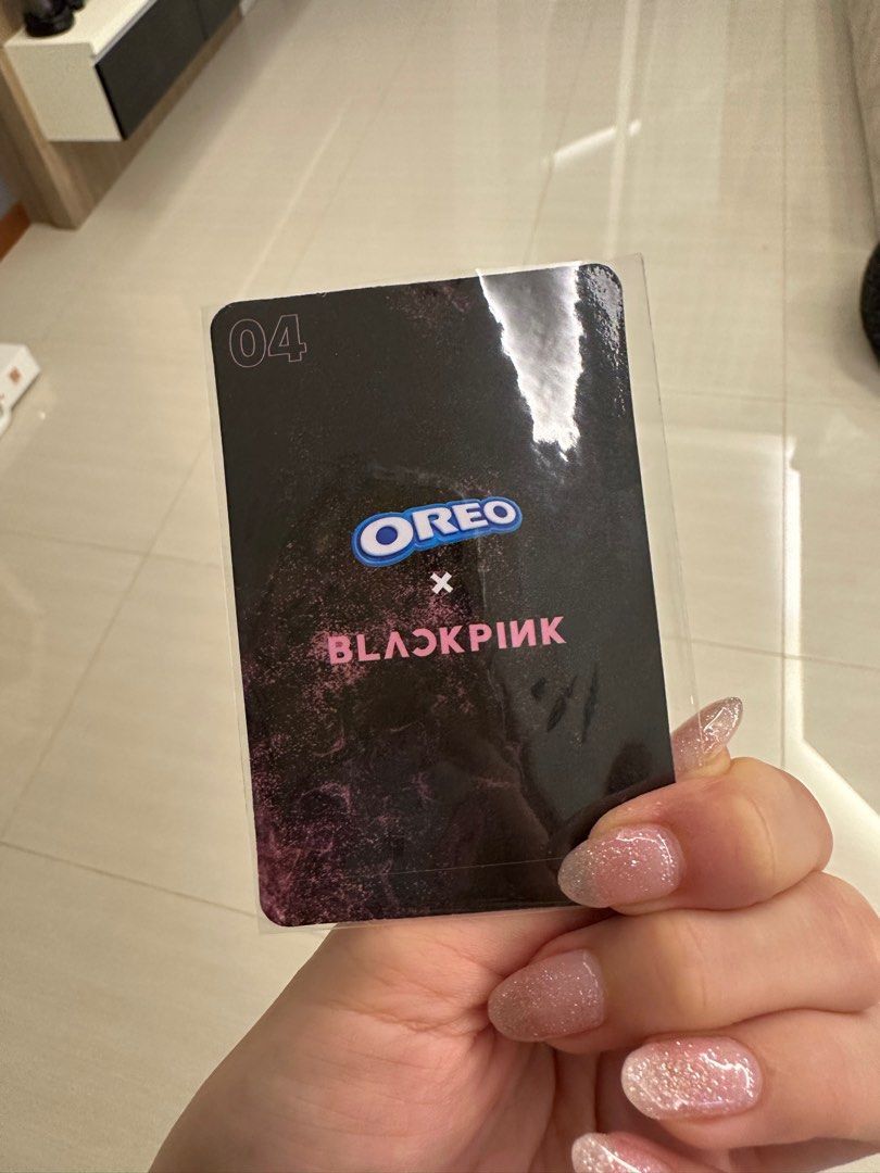 Oreo BlackPink Collectible Card - Rose - with free card sleeve, Hobbies ...