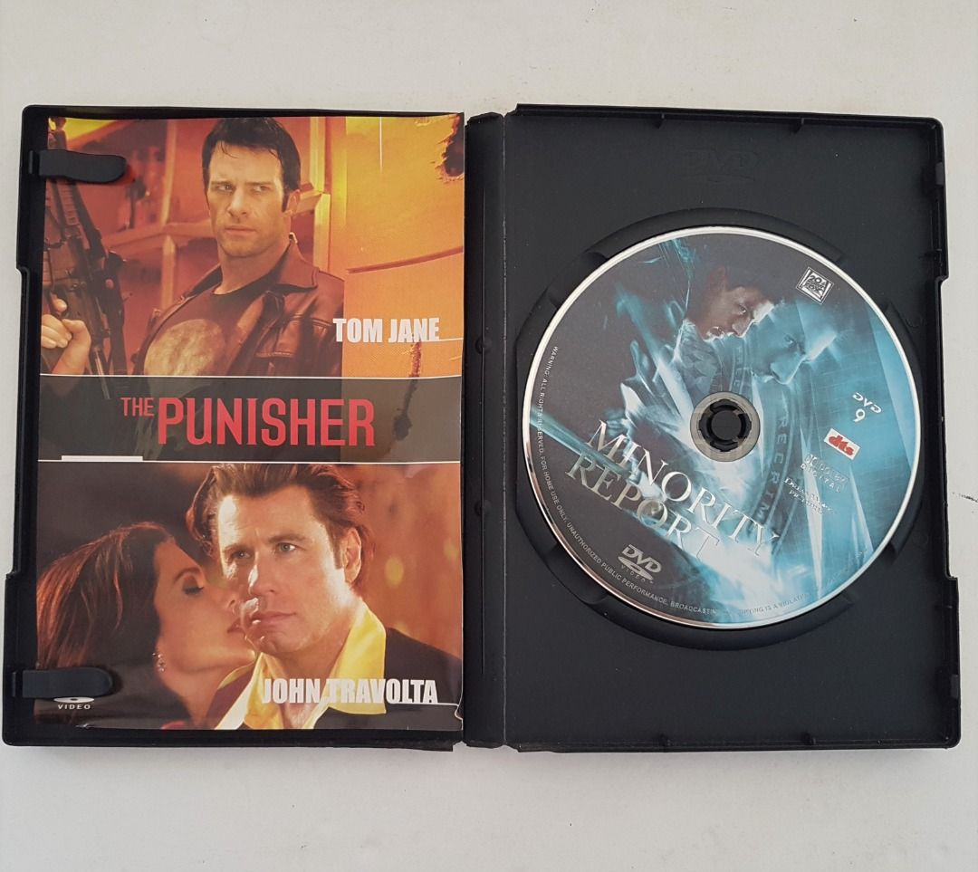 Original DVD Video Disc of Minority Report, 2002 Hollywood Blockbuster ...