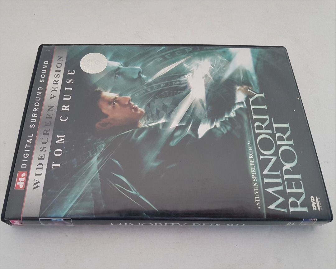 Original DVD Video Disc of Minority Report, 2002 Hollywood Blockbuster ...