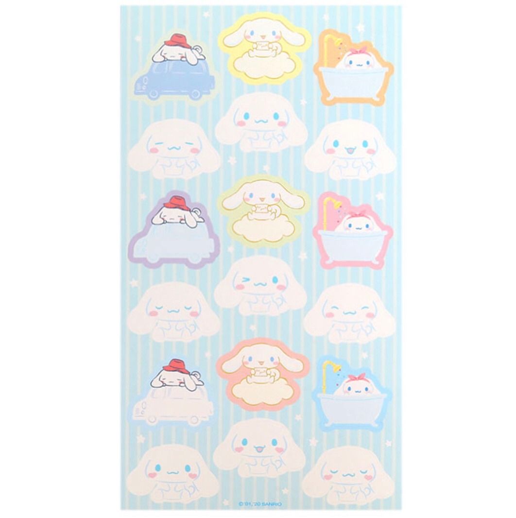 Original Sanrio 2020 Cinnamoroll Stickers Set Case, Hobbies & Toys ...