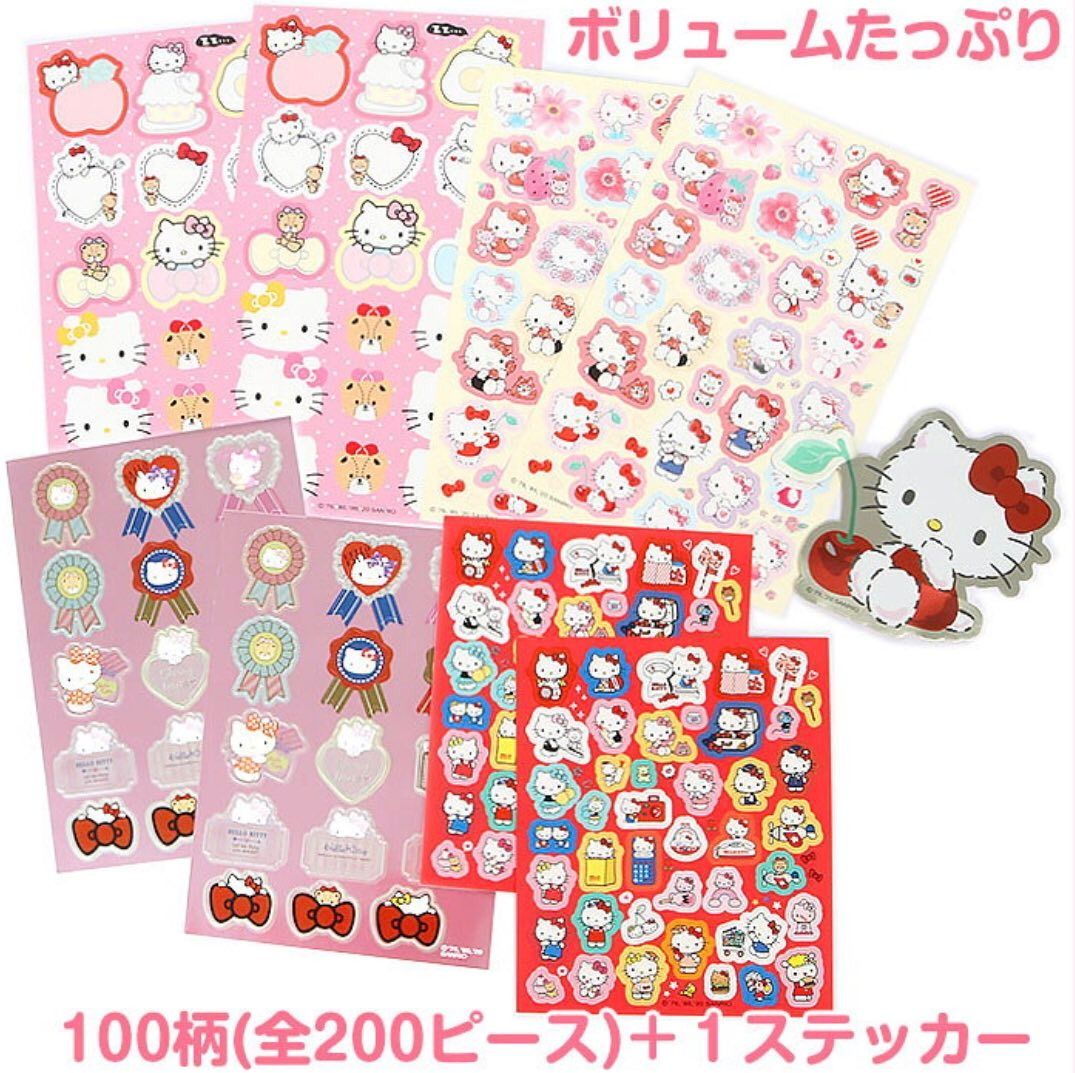Original Sanrio 2020 Hello Kitty Stickers Set Case, Hobbies & Toys ...