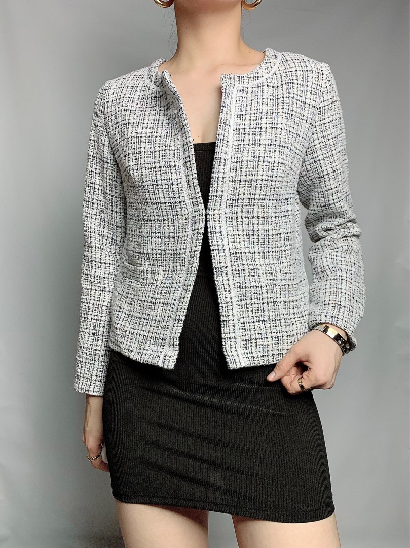 (SOLD) Petite size tweed blazer, Tweed topper, Tweed blazer,, Women's ...