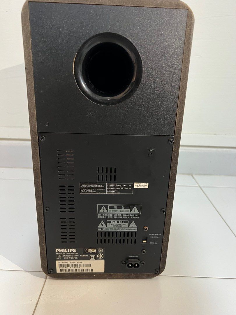 Philips subwoofer (brand new), TV & Home Appliances, TV & Entertainment ...