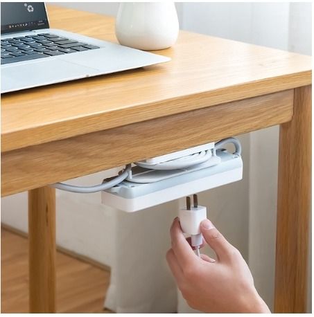 Power Plug Socket Holder Wire n Cable Organizing Tape Wall Mounted ...