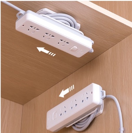 Power Plug Socket Holder Wire n Cable Organizing Tape Wall Mounted ...