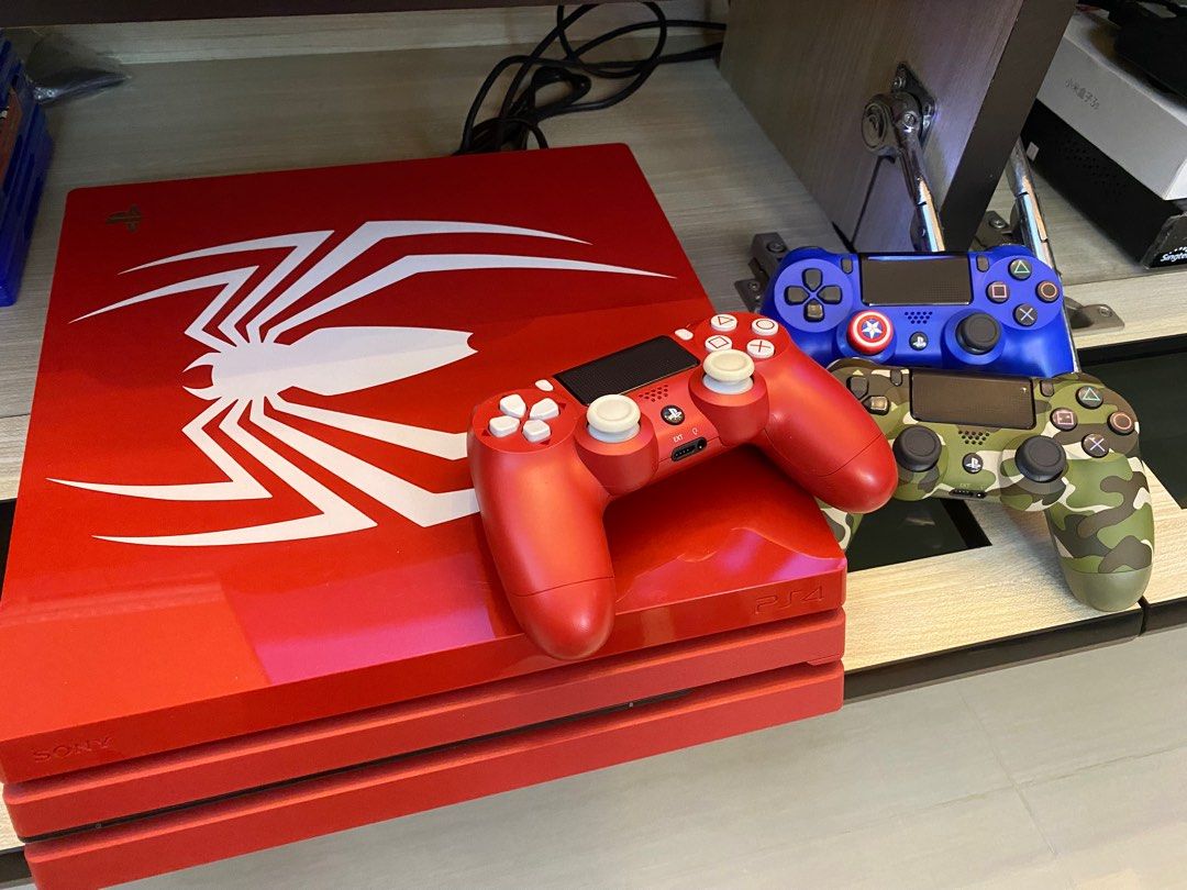 PS4 Pro 1TB Spider-Man limited edition, Video Gaming, Video Game ...