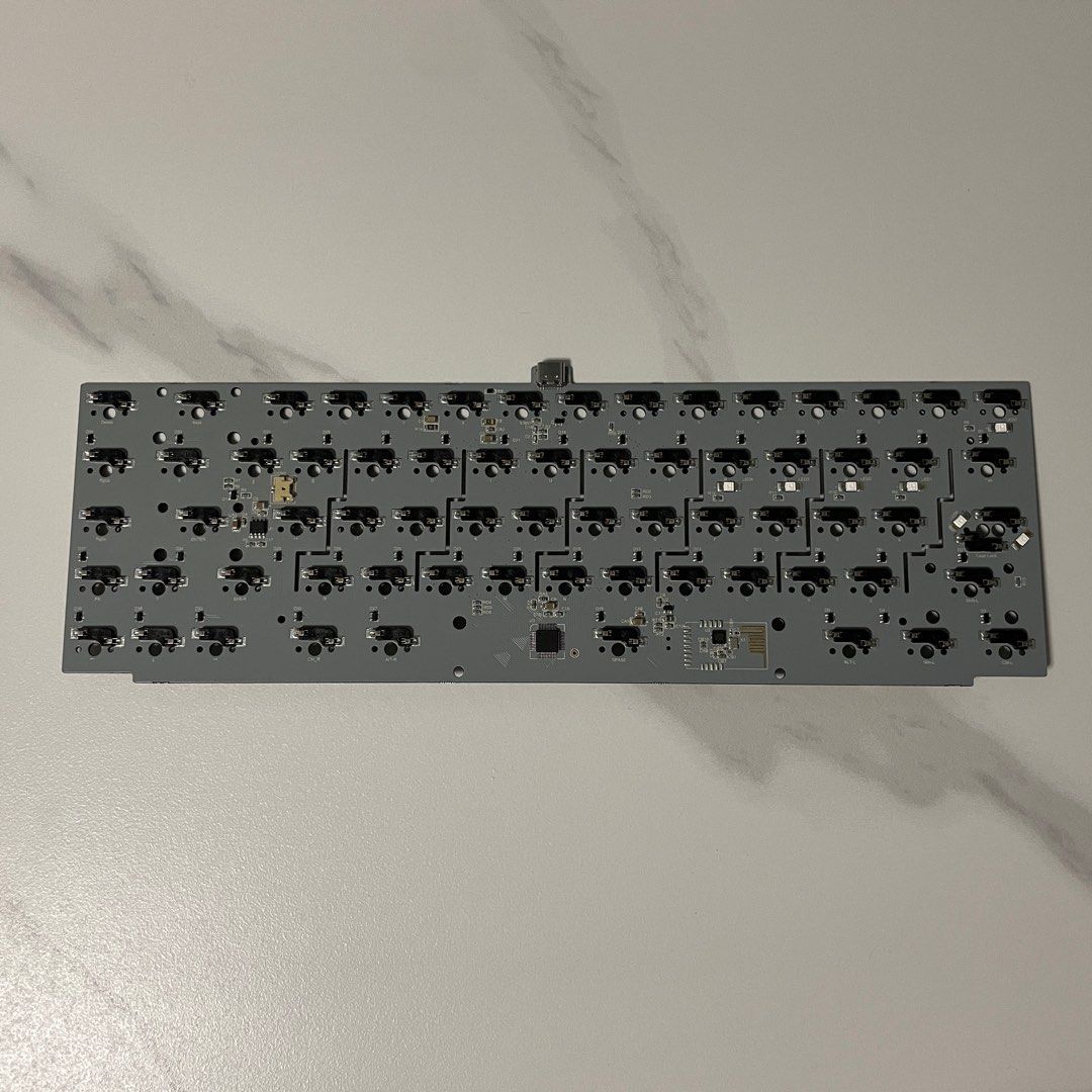 QK65 Bluetooth PCB R2 ANSI Hotswap + battery + poron + PE foam BT ...