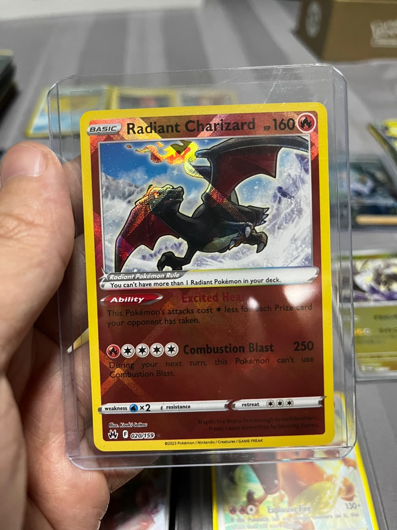 Radiant Charizard Crown Zenith TCG, Hobbies & Toys, Toys & Games on ...