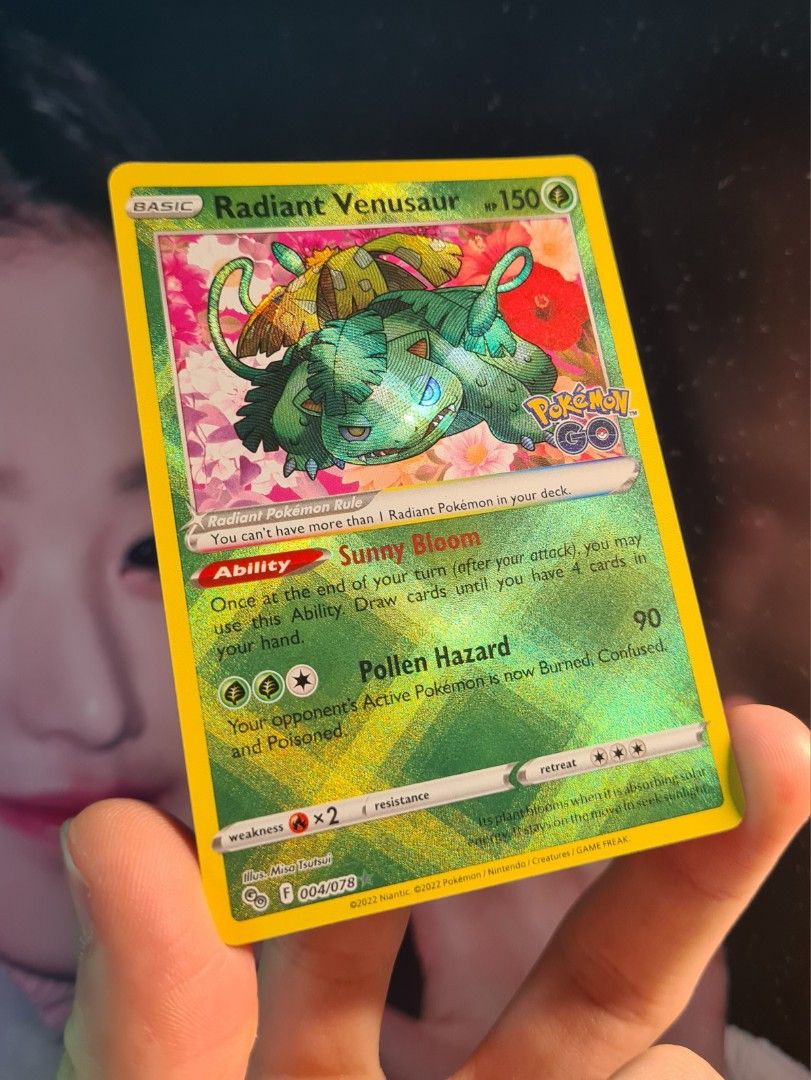 Radiant venusaur 004/078 pokemon go, Hobbies & Toys, Toys & Games on ...