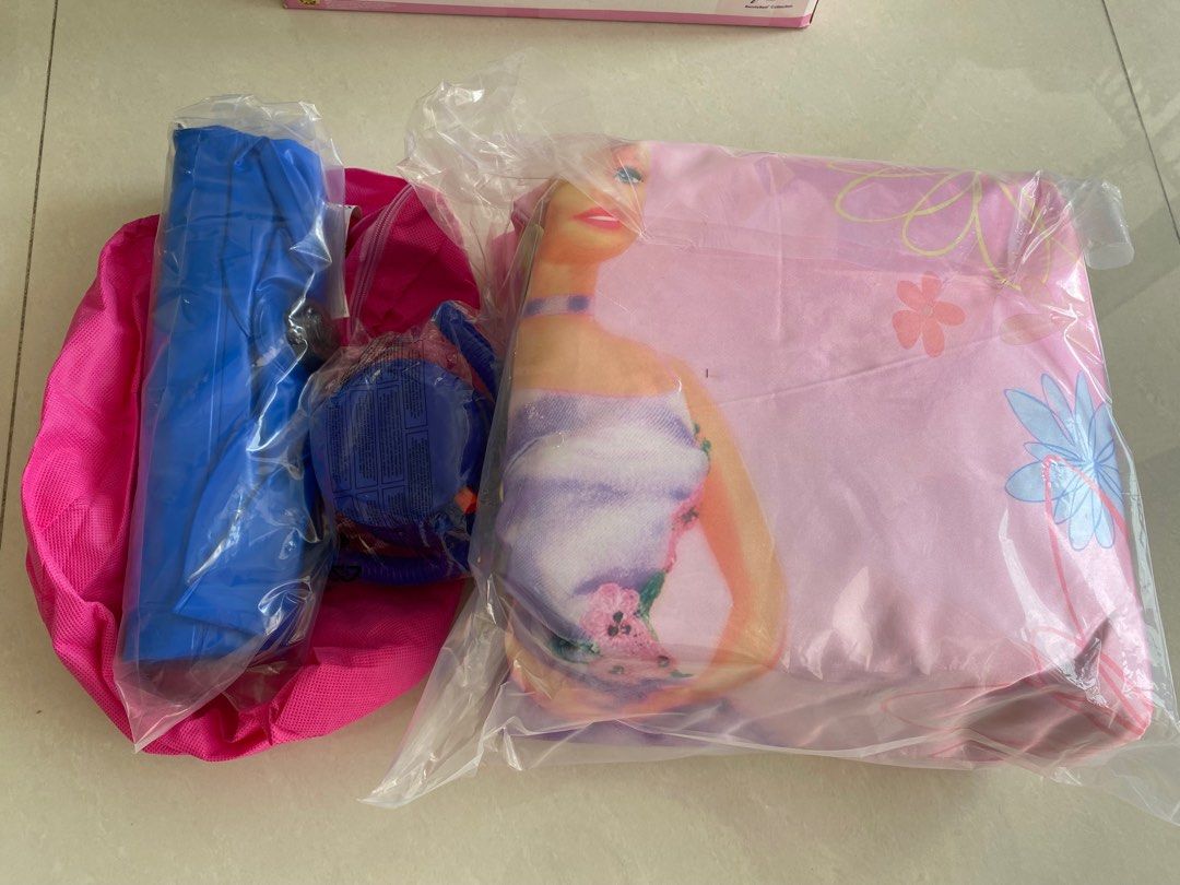 Ready Bed Inflatable Slumberbag Sleeping Bag Barbie Hobbies And Toys 9704