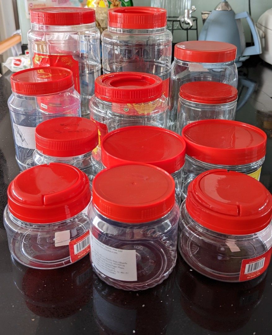 Red CNY containers, Furniture & Home Living, Kitchenware & Tableware ...