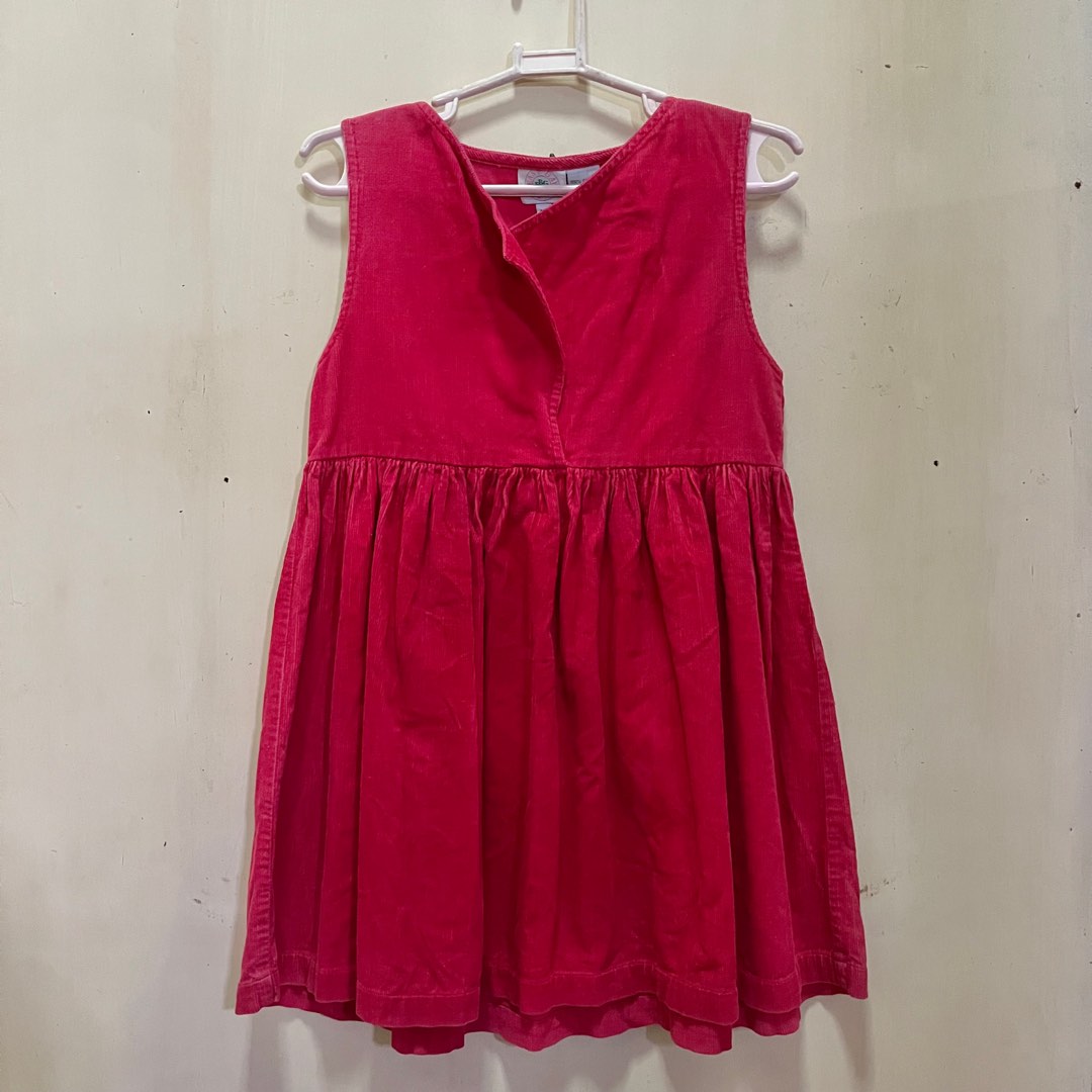 Red Denim Dress for Kids, Babies & Kids, Babies & Kids Fashion on Carousell