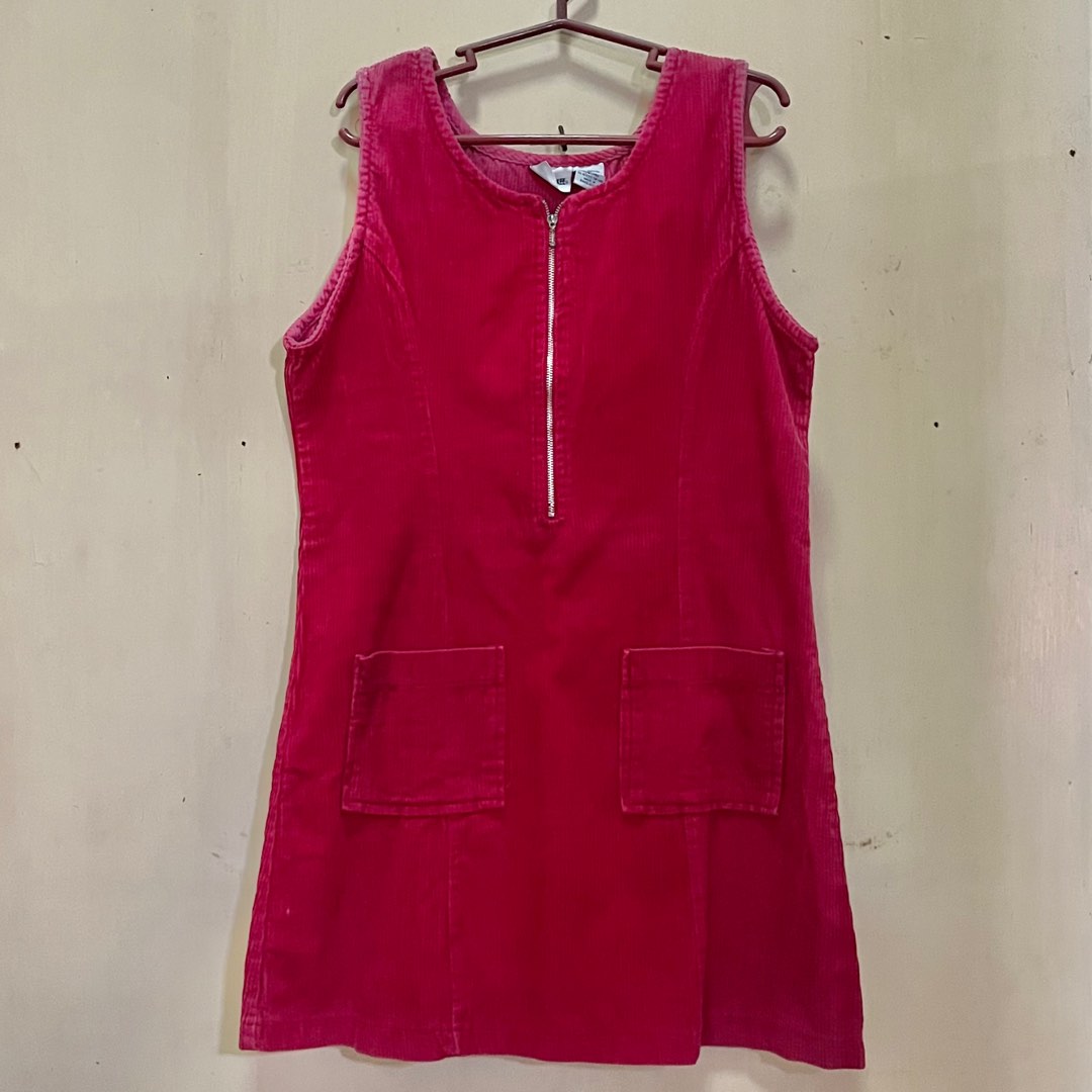 Red Denim Dress for Kids, Babies & Kids, Babies & Kids Fashion on Carousell