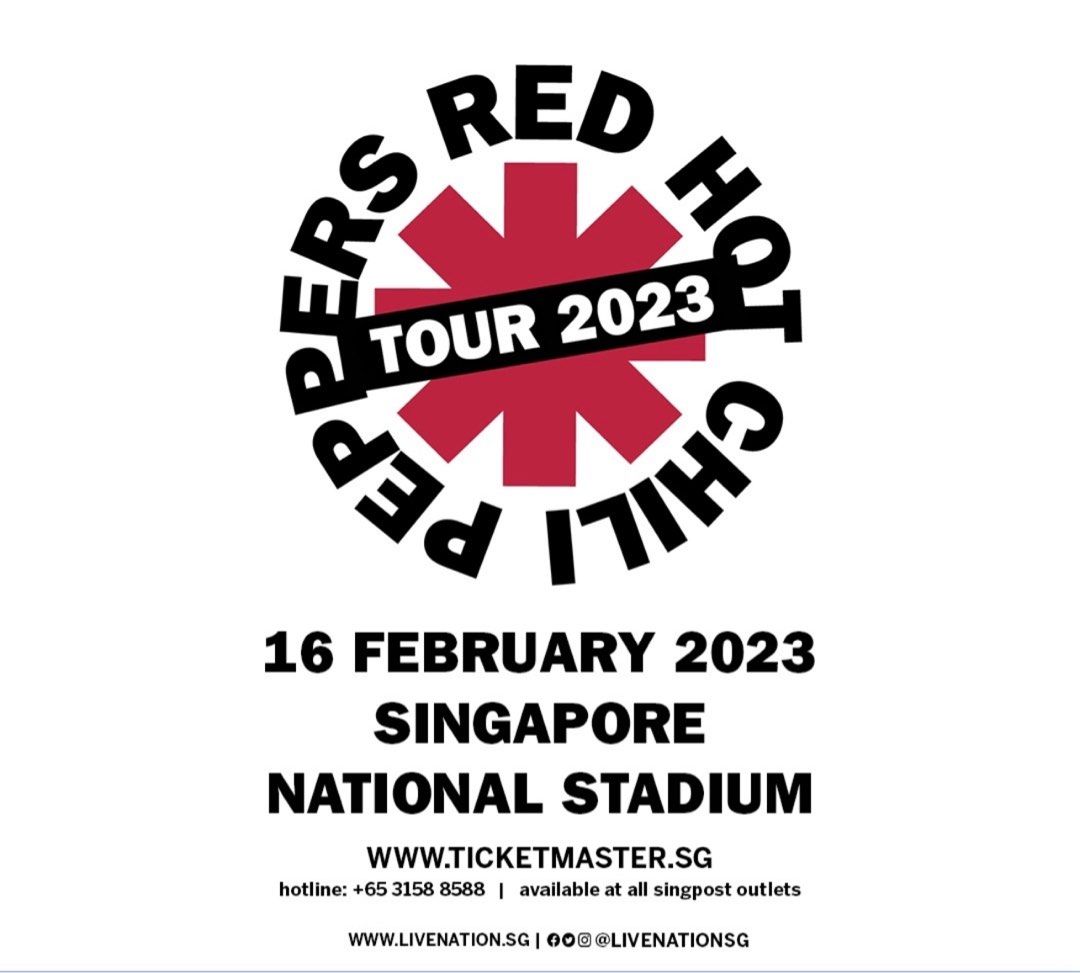Red Hot Chili Peppers Ticket Pen B Tickets And Vouchers Event Tickets On Carousell