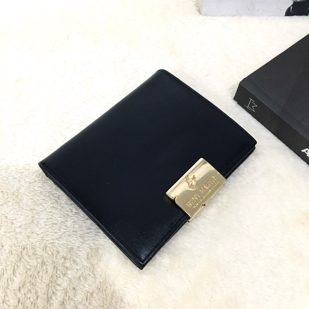 Remy Martin Cognac Unisex Rare Elegant Clip Bifold Wallet, Men's ...