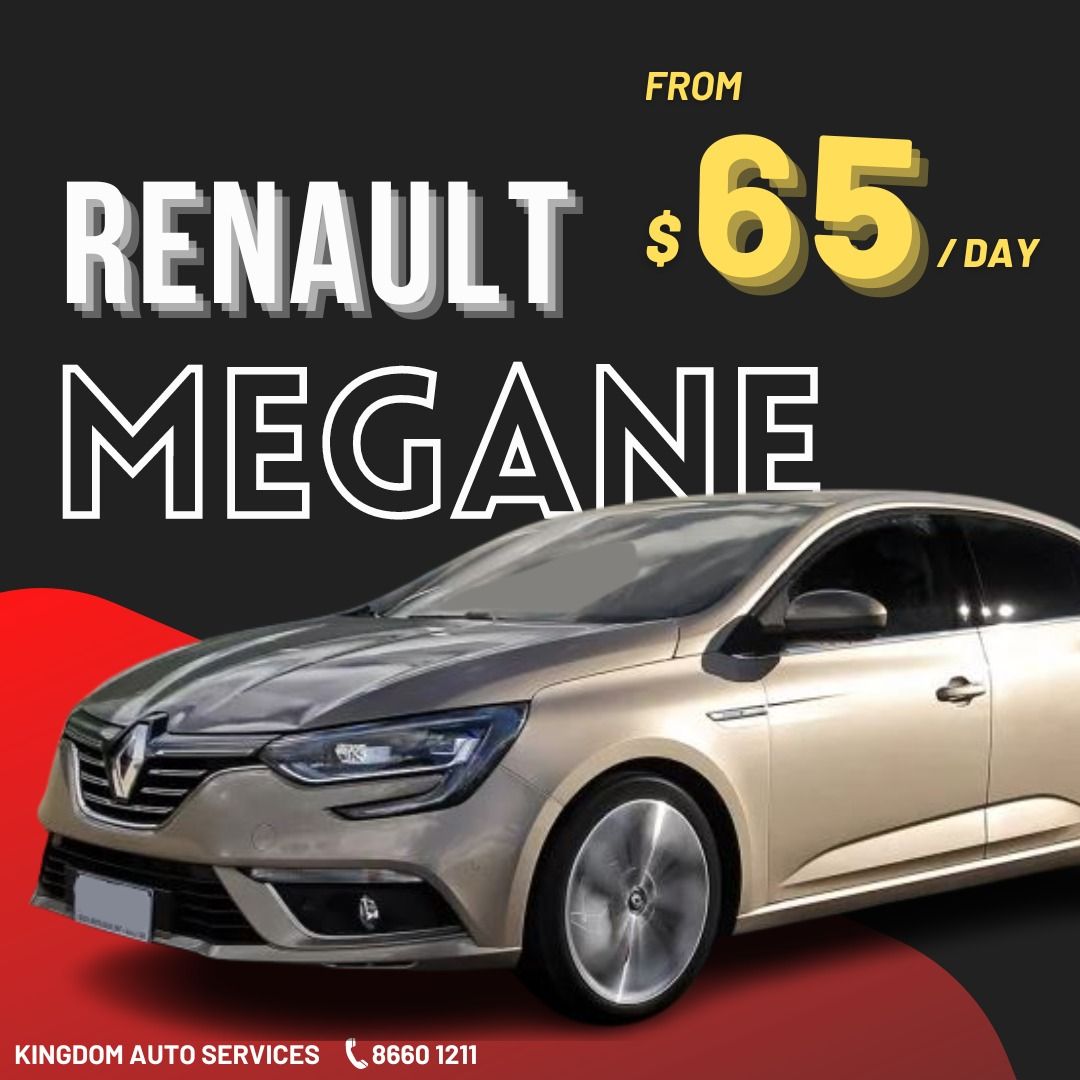 Renault Megane 1.2A TCE Car Rental from $65/day!, Cars, Car Rental on ...