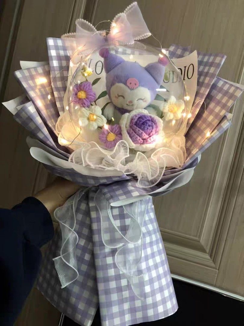 [SANRIO] SANRIO CHARACTERS CROCHET FLOWER BOUQUET FEATURING SMILEY ...