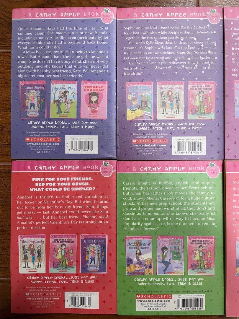 Scholastic A Candy Apple Book Collection, 興趣及遊戲, 書本 & 文具, 小朋友書 - Carousell