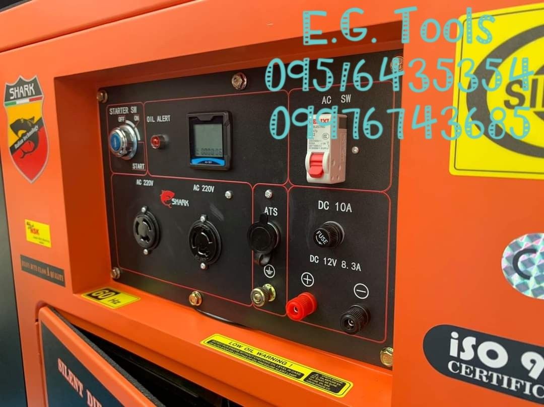 SHARK Italy 10kva Silent-Type Air-cooled Diesel Generator (SG10000S ...