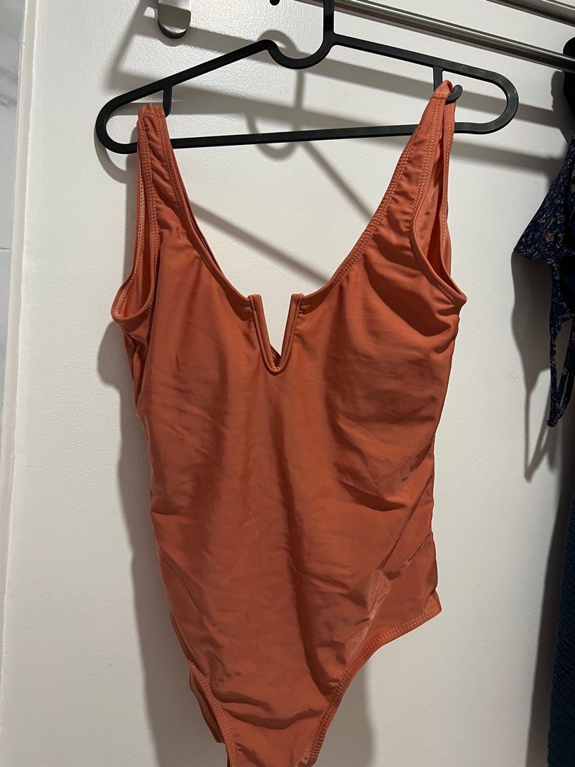 Shein Coral Swimsuit Cleavage, Women's Fashion, Swimwear, Bikinis ...