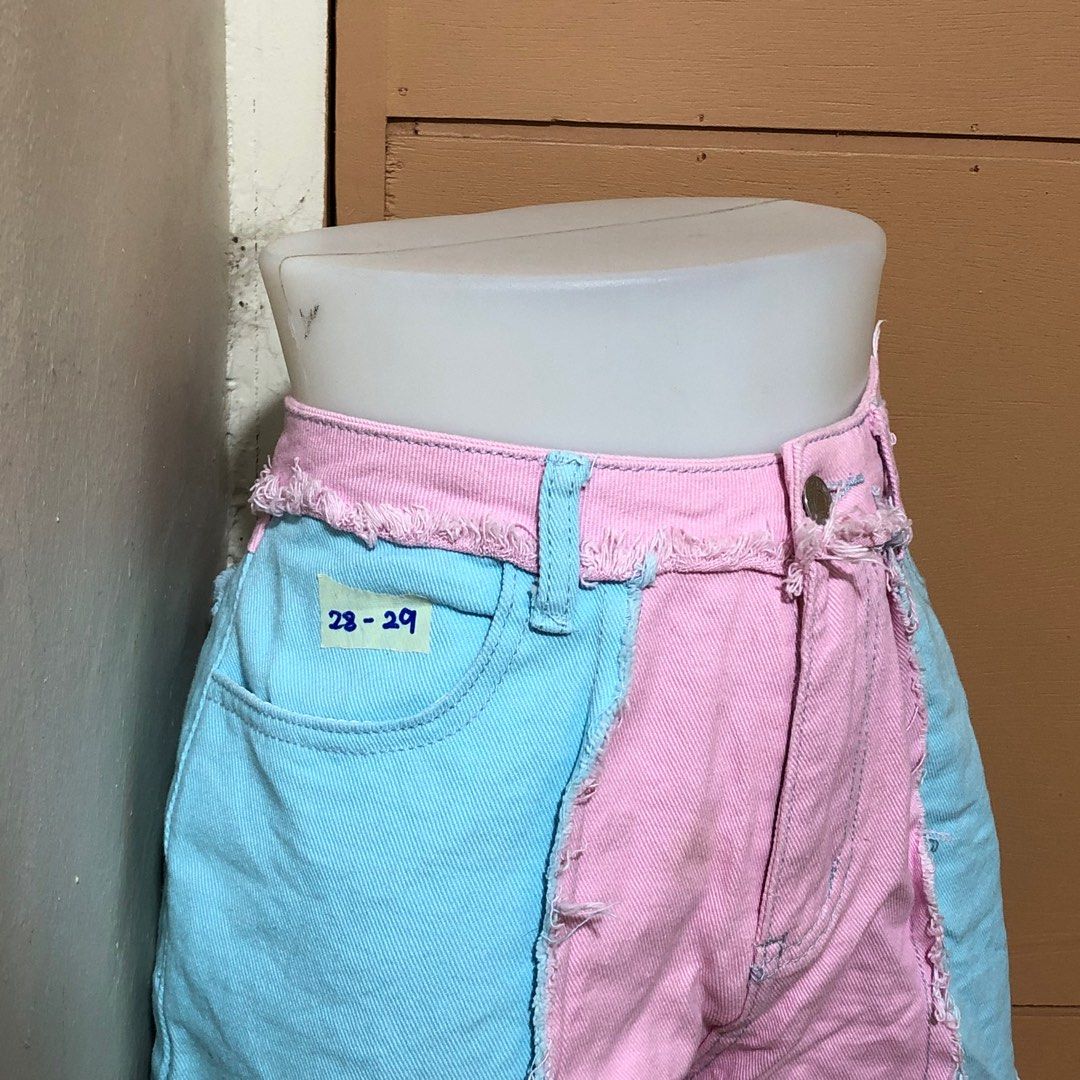 Shein Pastel Two-Color Shorts, Women's Fashion, Bottoms, Shorts on ...