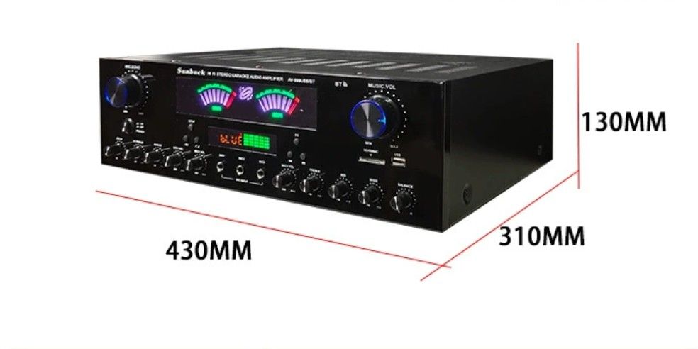 SUNBUCK AV-999BT 3000W 7 Channel bluetooth Power Amplifier Hifi AV Amp ...
