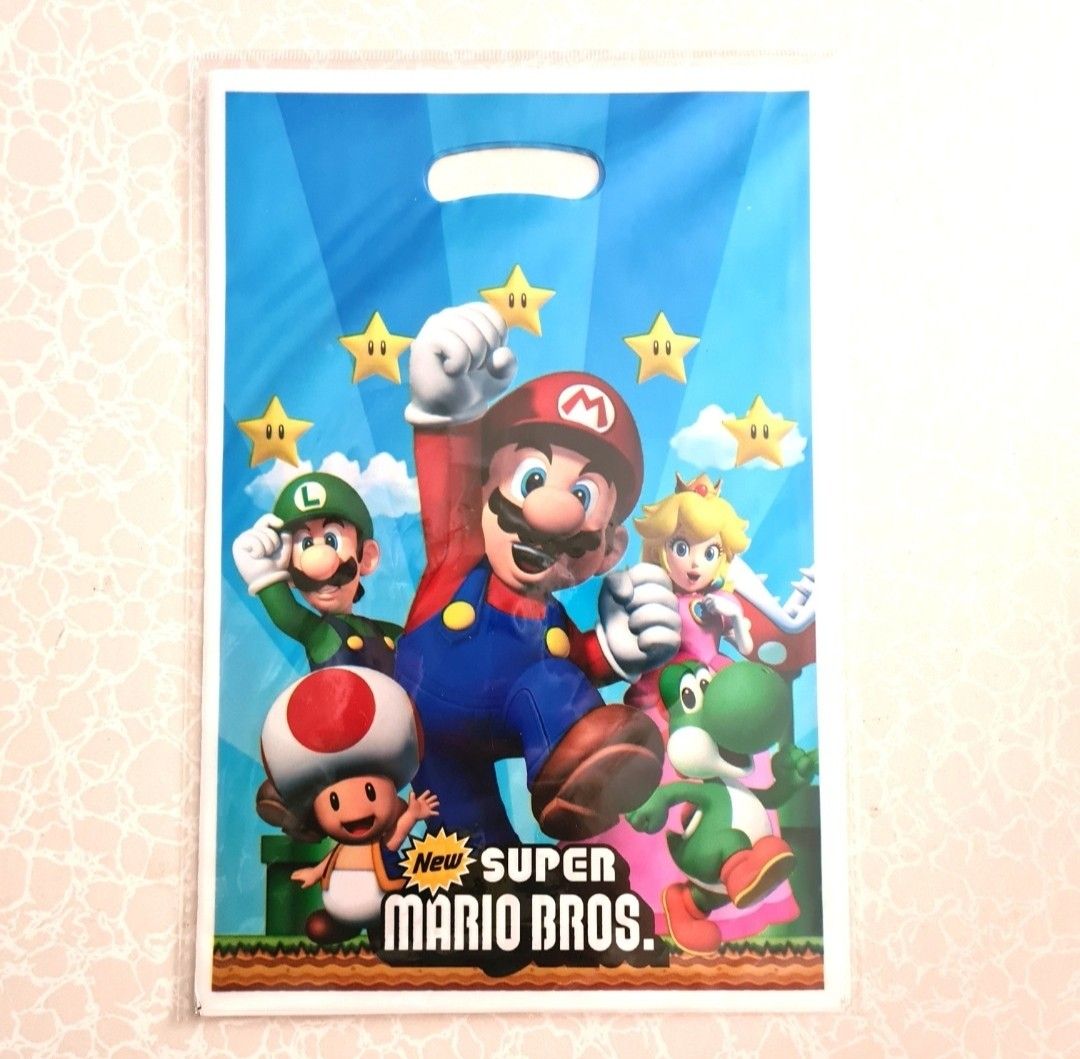 Super Mario Bros Paper plates Birthday Plate, Hobbies & Toys, Toys ...