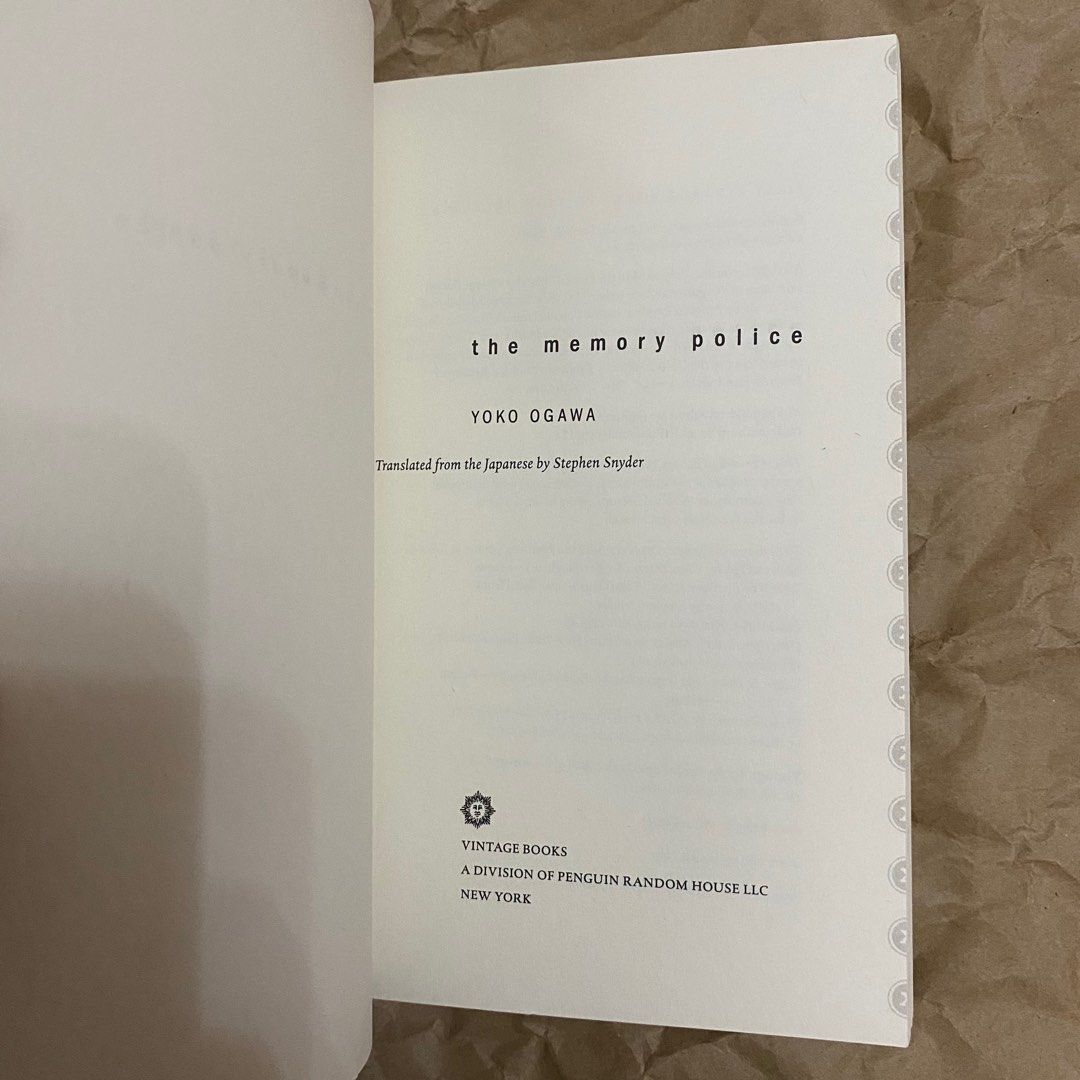 The Memory Police by Yoko Ogawa, Hobbies & Toys, Books & Magazines ...