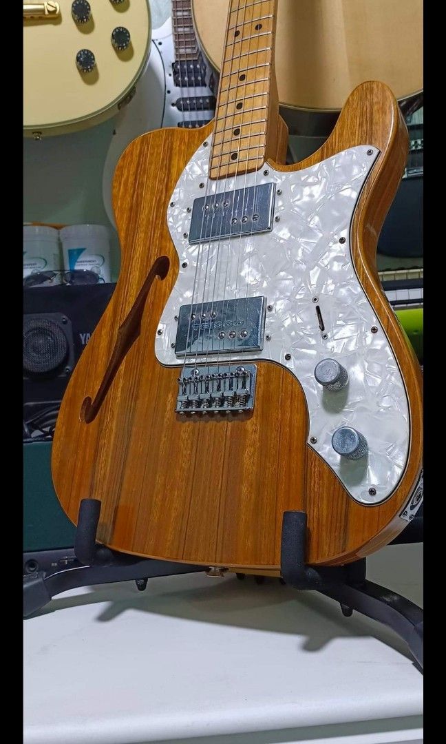 Tiesco rare vintage thinline electric guitar, Hobbies & Toys, Music ...
