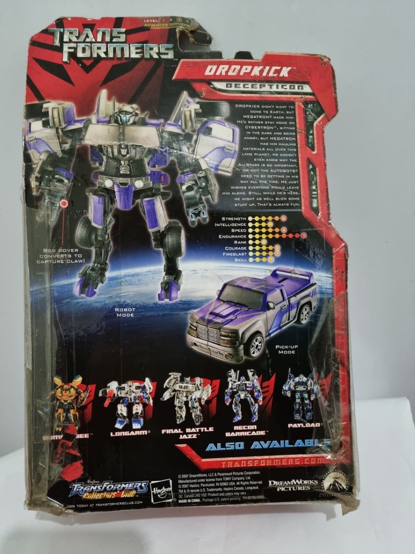 Transformers 2007 - Dropkick, Hobbies & Toys, Toys & Games on Carousell
