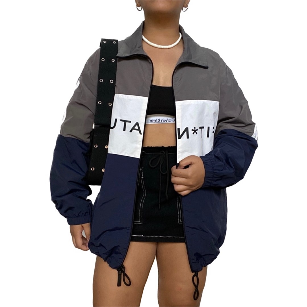 tri color windbreaker, Men's Fashion, Coats, Jackets and Outerwear on ...