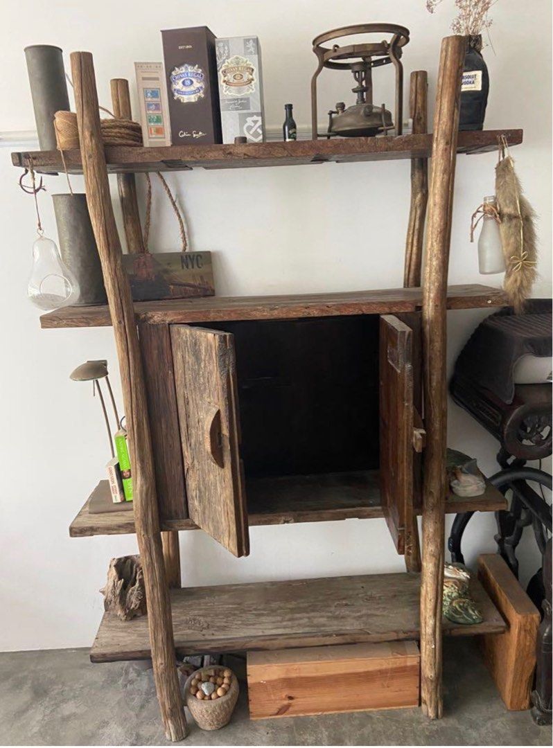 Unique Old Rustic Natural Wood Rack, Furniture & Home Living, Furniture ...