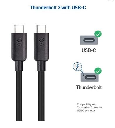 USB-C to USB-C display/monitor cable (100W) (1.0m) 4K, Computers & Tech ...