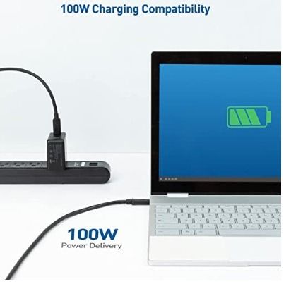 USB-C to USB-C display/monitor cable (100W) (1.0m) 4K, Computers & Tech ...