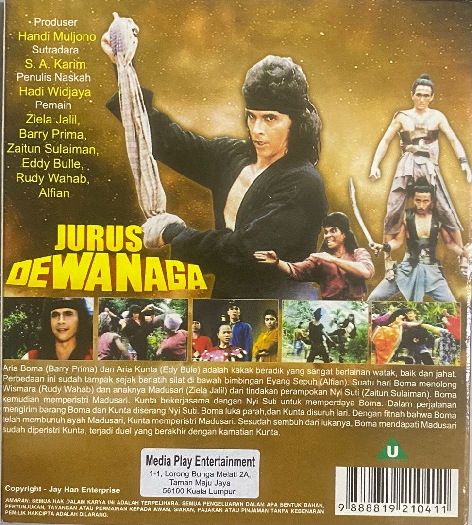 VCD filem jurus dewa naga, Hobbies & Toys, Music & Media, CDs & DVDs on ...