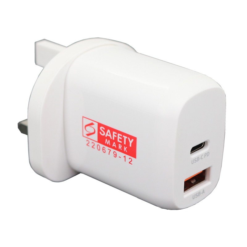 VCE VE-03UAC30 30W USB-C + USB-A PD Power Adaptor, Mobile Phones ...