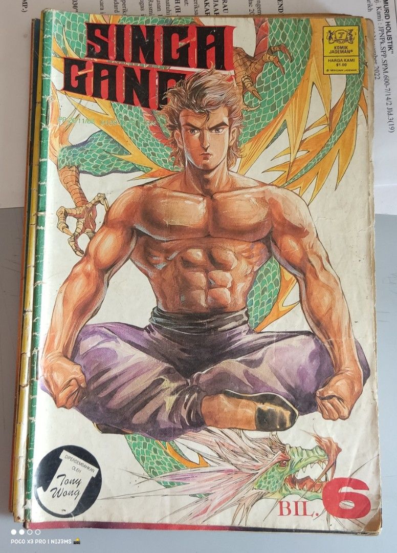 very rare comic 80an Singa ganas nombor 6, Hobbies & Toys, Books ...