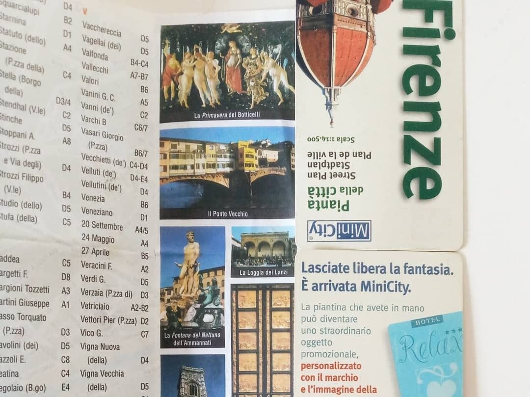 Vintage Italian Cities' Mini Maps, Buku & Alat Tulis, Alat Tulis di ...