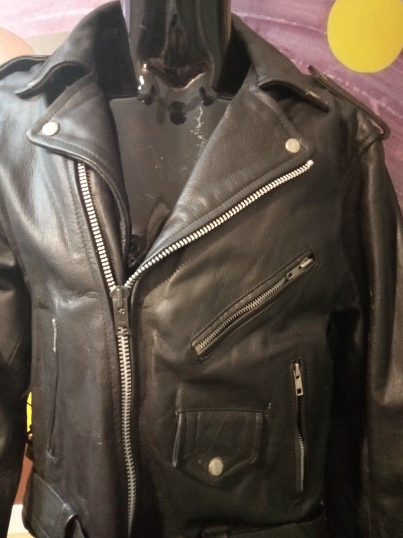 Terminator 2 Arnold Schwarzenegger Vintage Leather Jacket, Men's ...