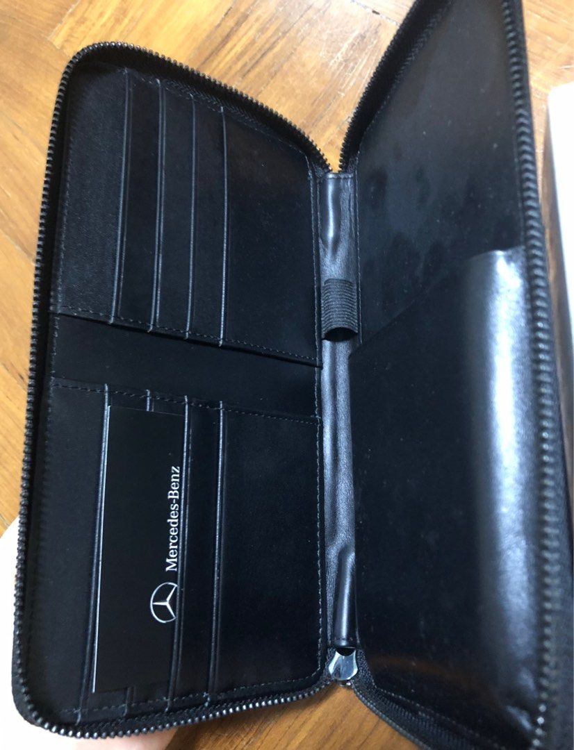 Mercedes-Benz Leather Travel Wallet, Men's Fashion, Watches ...
