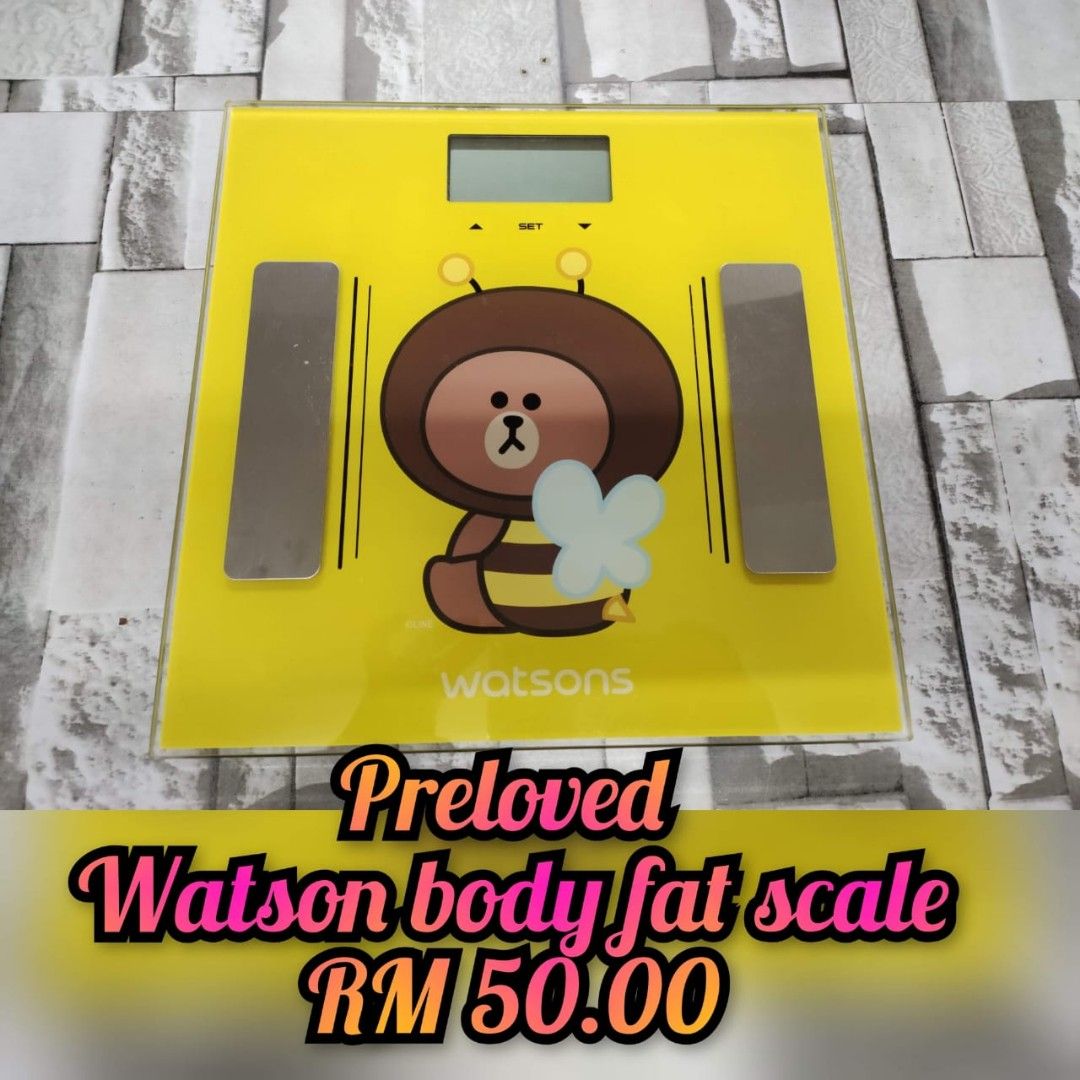 Watson Body Fat Scale ( Preloved ), Health & Nutrition, Health Monitors ...