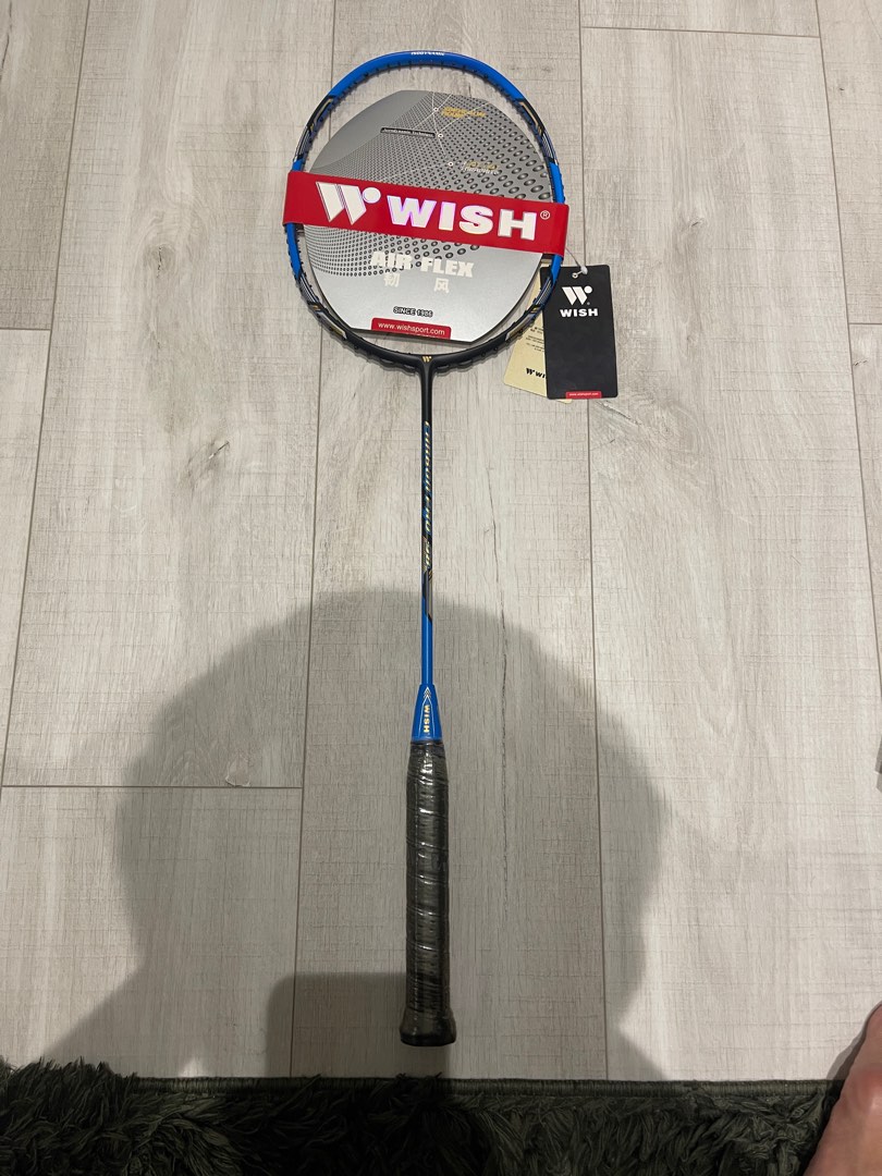 Wish Carbon Pro 98 badminton racket, Sports Equipment, Sports & Games ...