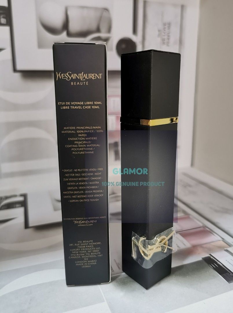 YSL Le Parfum Refillable Spray 10ml with Travel Case, Beauty & Personal ...