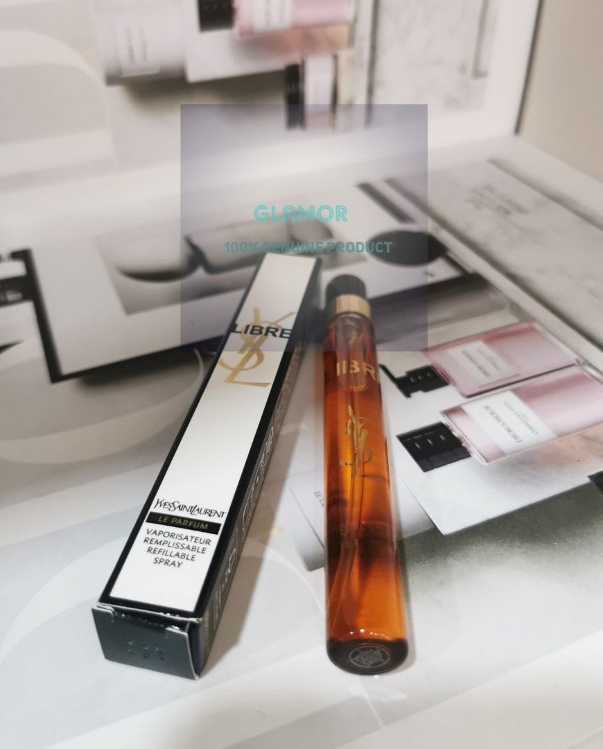 YSL Le Parfum Refillable Spray 10ml with Travel Case, Beauty & Personal ...