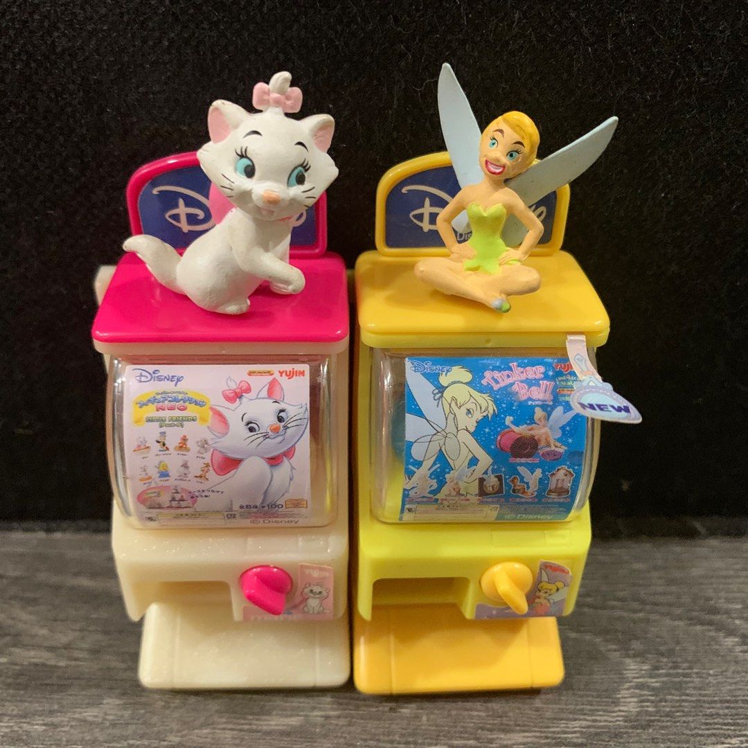 Yujin Disney Character Mini Gashapon Machine Set of 2 Marie Cat ...