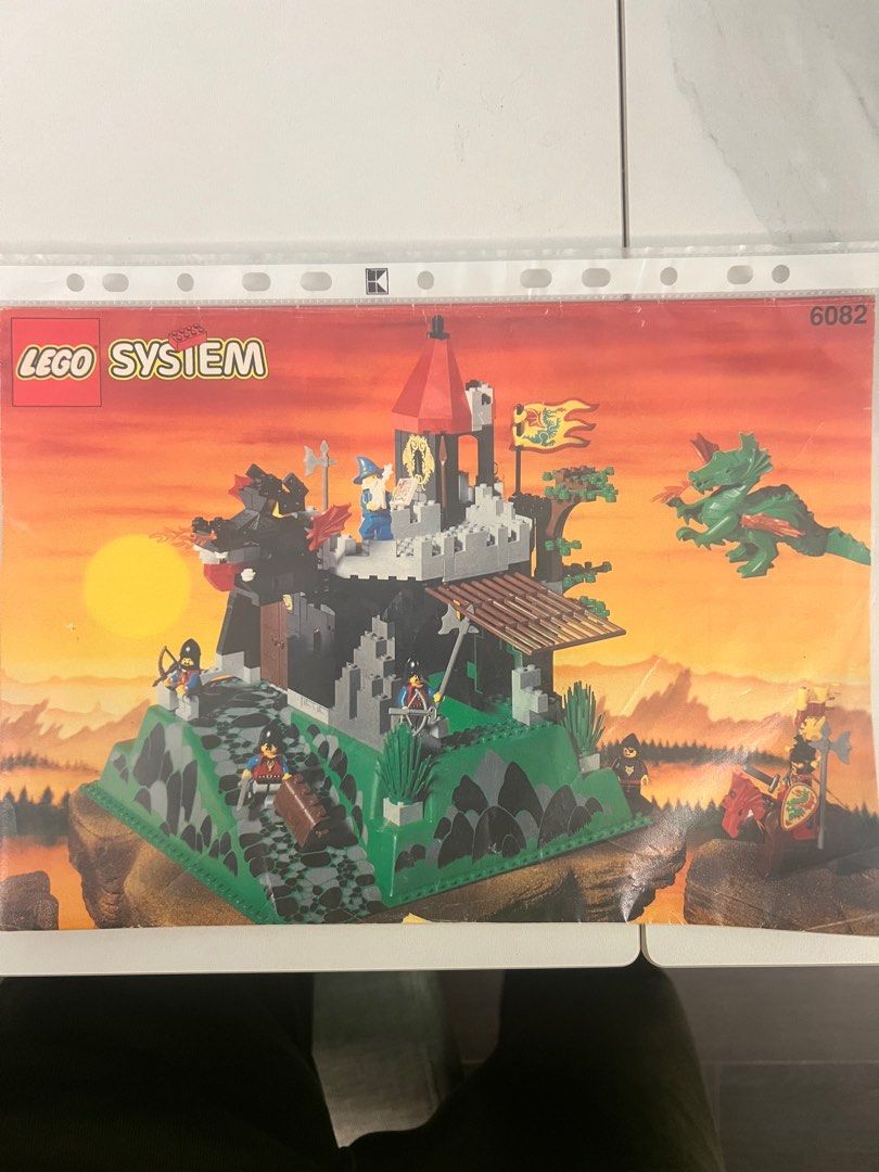 1993年絕版Lego 6082 Dragon Knights Fire Breathing Fortress 城堡 Castle, 興趣及 ...