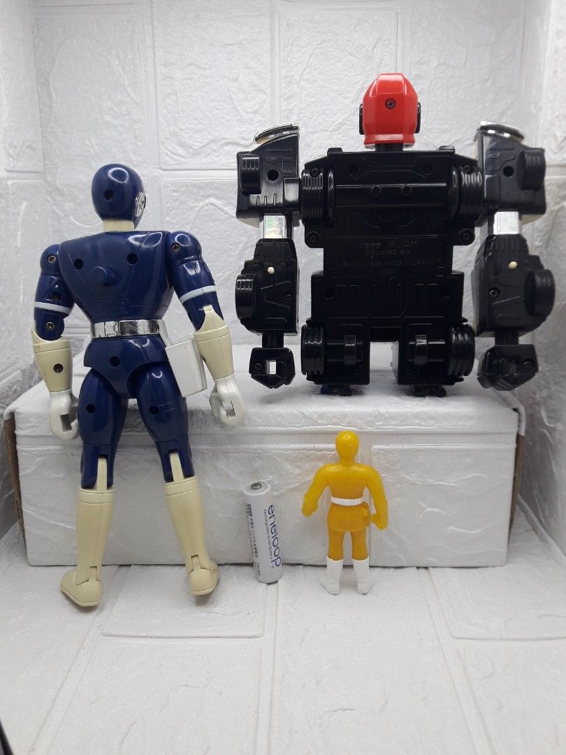 1996 Sentai Set robot, sentai figure and Small soft vynil, Hobbies ...