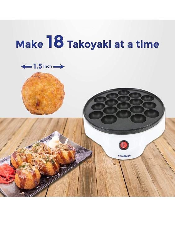 3006) Takoyaki Maker by StarBlue - Easy and Simple to operate electric ...